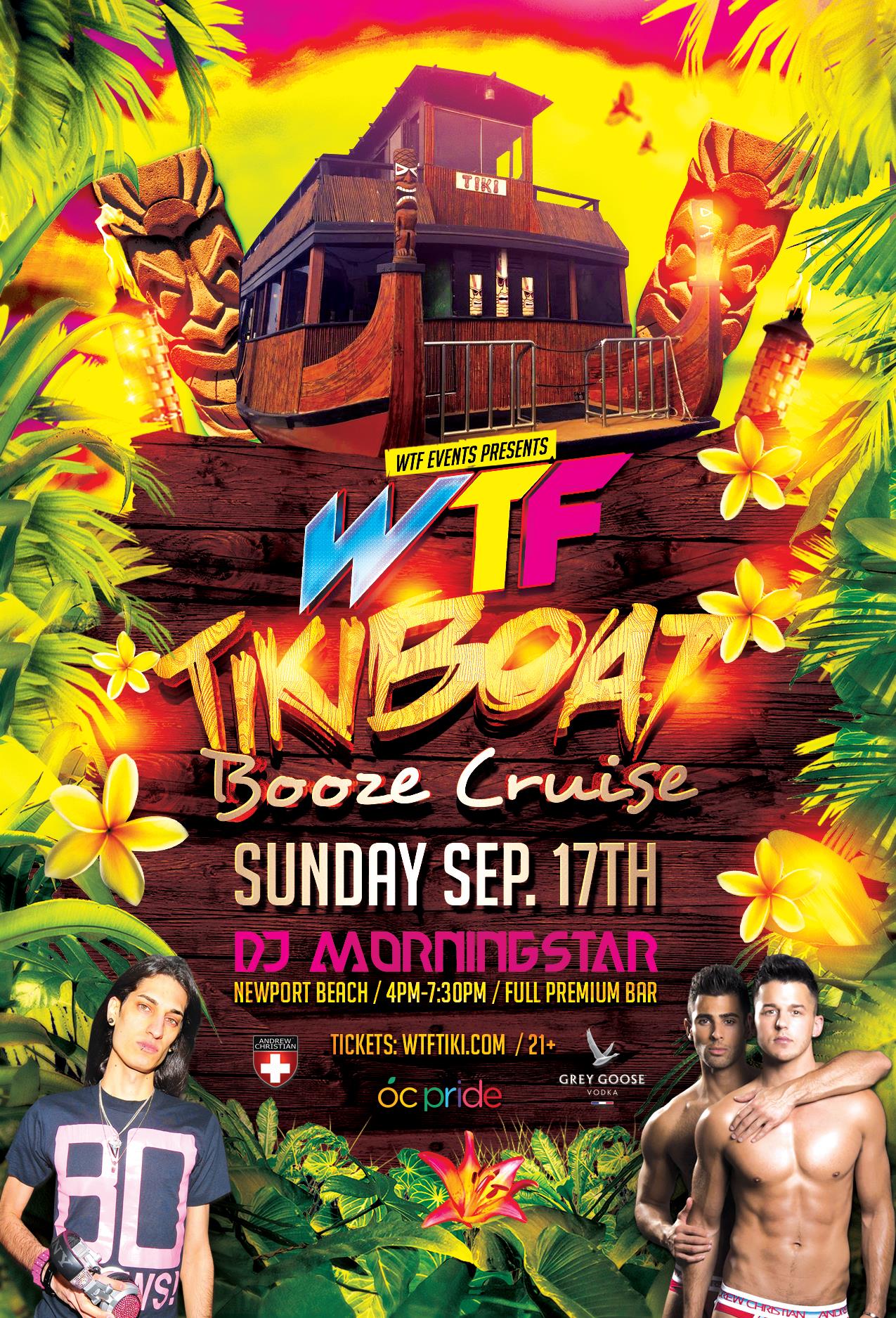 WTF Tiki Boat Booze Cruise | Sunday September 17th 2017